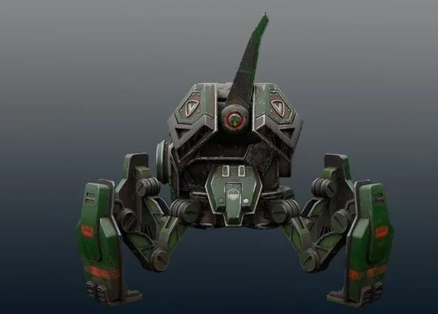 3D Model – Robot Scout Low-poly (PBR)
