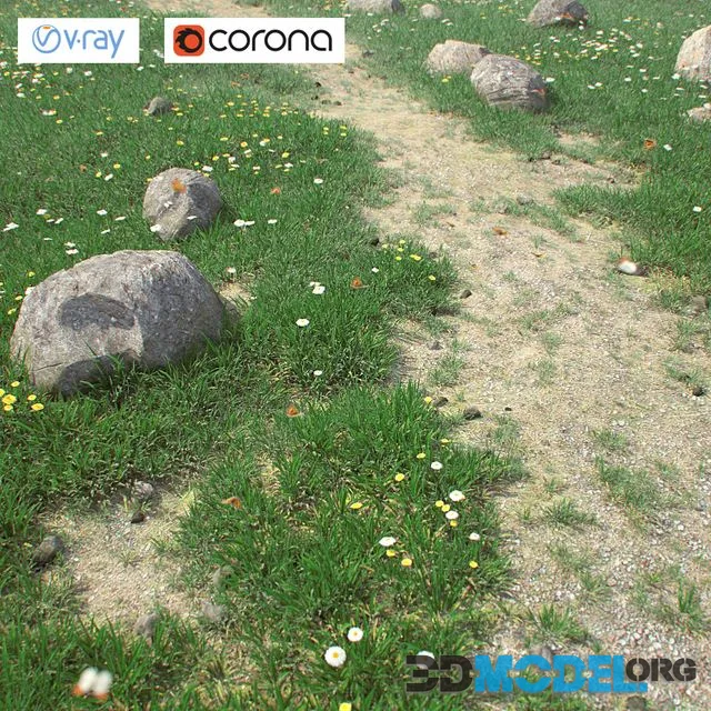 3D Model – Set for landscaping
