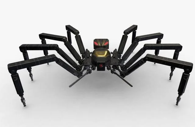 3D Model – Spider Bot v2 Low-poly (PBR)