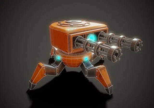 3D Model – Stylized Robot – Tutorial Included (PBR)
