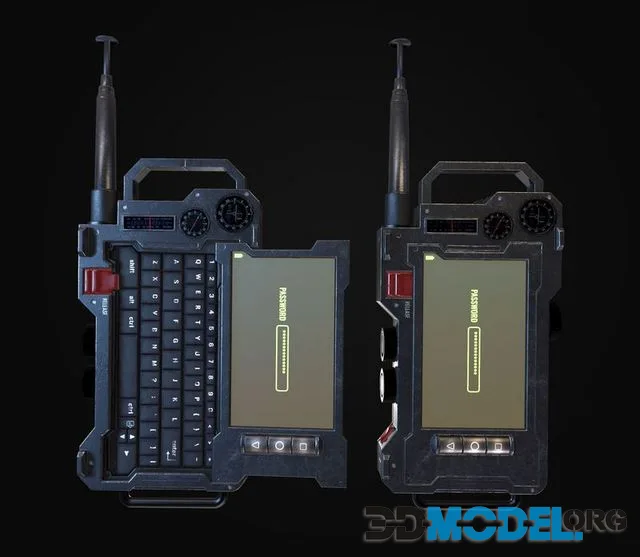 3D Model – Transmitter Low-poly (PBR)