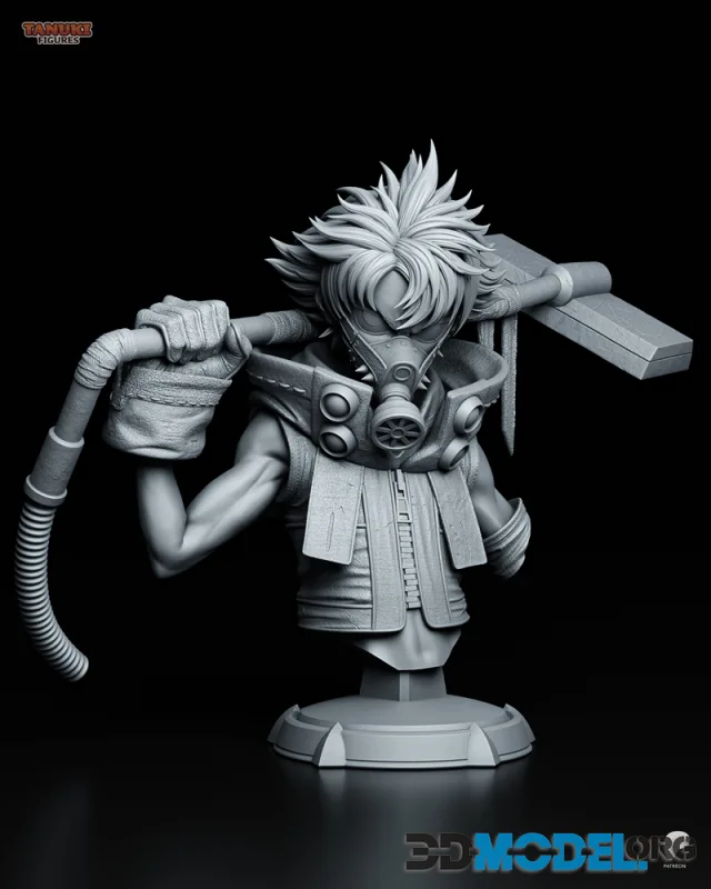 3D Model – Tanuki Figures - Rudo Bust – Printable
