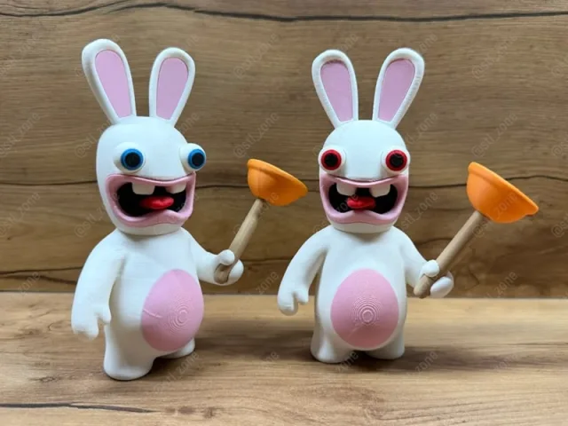 3D Model – Multi-part Rabbids model – Printable