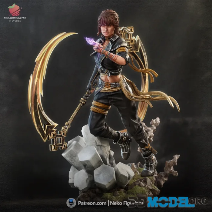 3D Model – Neko Figurines - Sciel - Expedition 33 – Printable