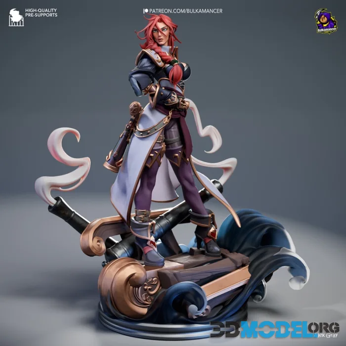 3D Model – Bulkamancer Sculpts - Miss Fortune – Printable