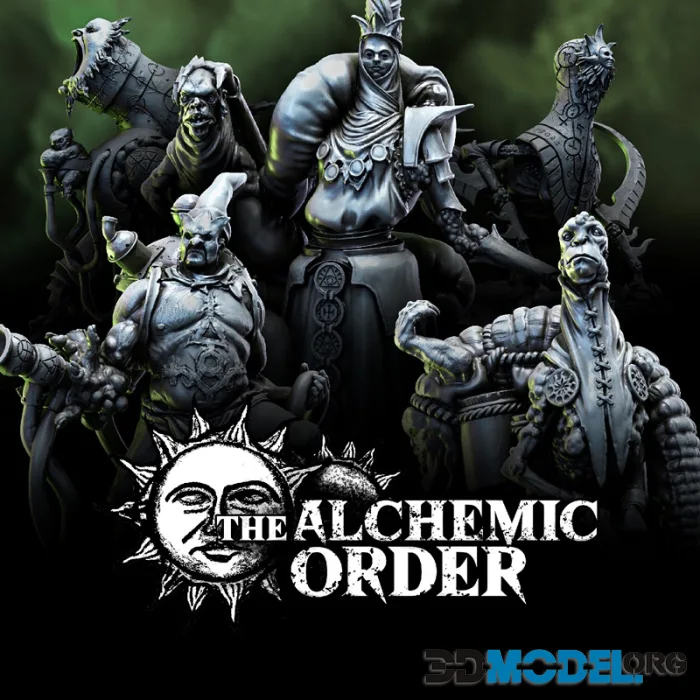 3D Model – Bestiarum Miniatures - The Alchemic Order Part 2 Collection ...