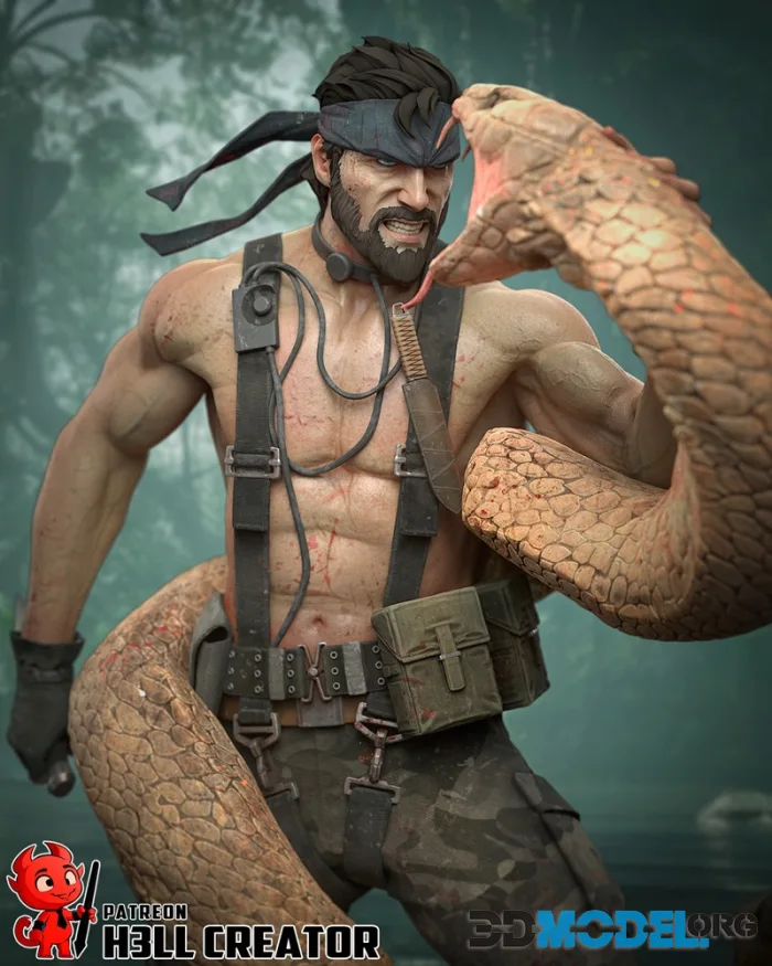 3D Model – h3LL creator - Metal Gear - Big Boss – Printable