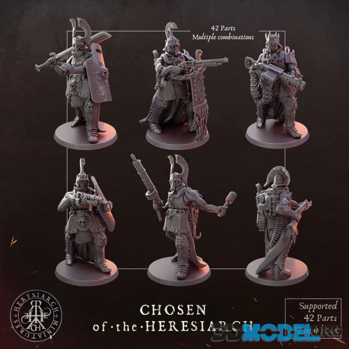 3D Model – Heresiarch Miniatures - Chosen of the Heresiarch – Printable