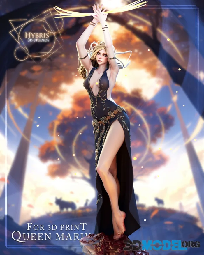 3D Model – Hybris Studios - Elden Ring Queen Marika – Printable