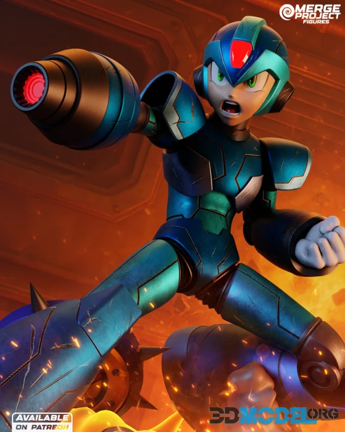 3D Model – Merge Project Figures - MegaMan - X – Printable