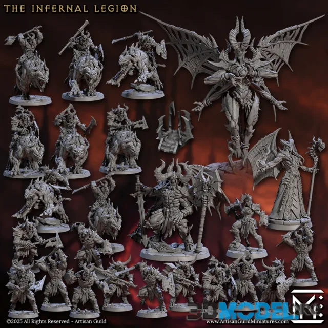3D Model – Artisan Guild - Infernal Legion July 2025 – Printable