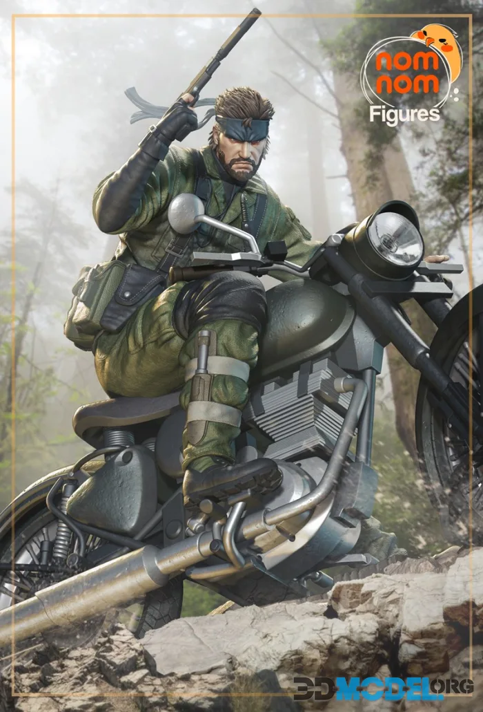 3D Model – Nomnom Figures - Naked Snake - Metal Gear Snake Eater – Printable