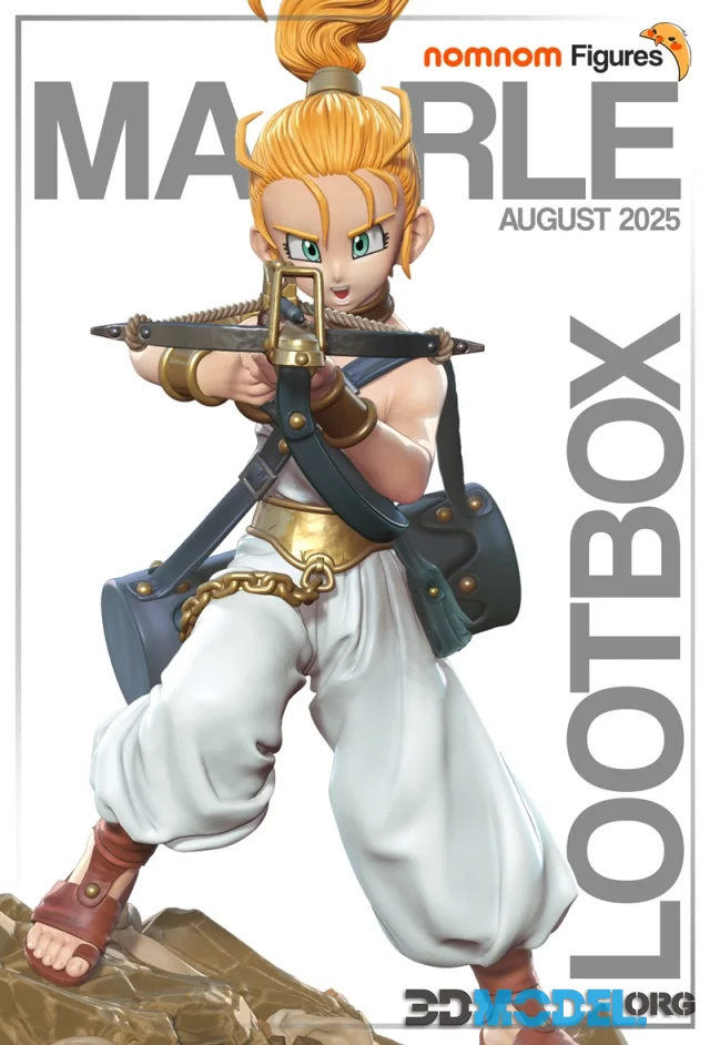 3D Model – Nomnom Figures - Marle - Chrono Trigger – Printable