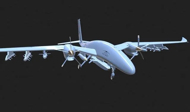 3D Model – AKINCI UAV Low-poly (PBR)
