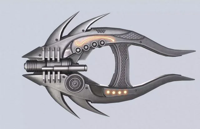 3D Model – Alien blaster Low-poly (PBR)