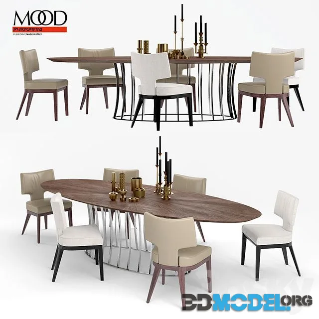 3D Model – ALINE CHAIR and ARTHUR TABLE