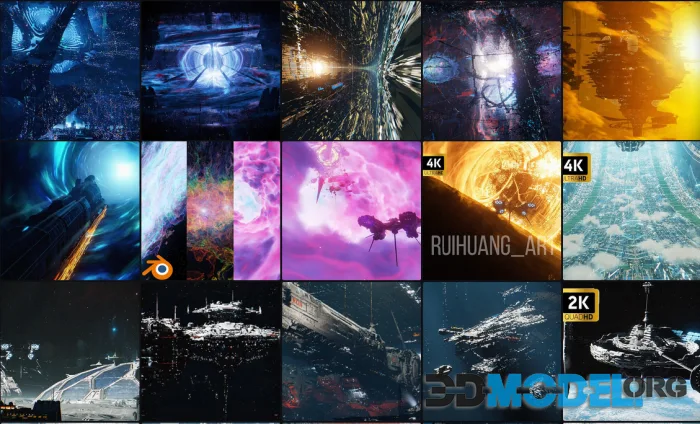 ArtStation - Blender 3D Projects Collection by Rui Huang » 3D-MODEL.ORG ...