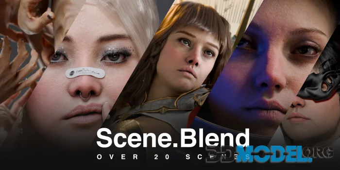 Blender - Hyper Realistic Scenes For Globalskin And Humanify » 3D-MODEL ...
