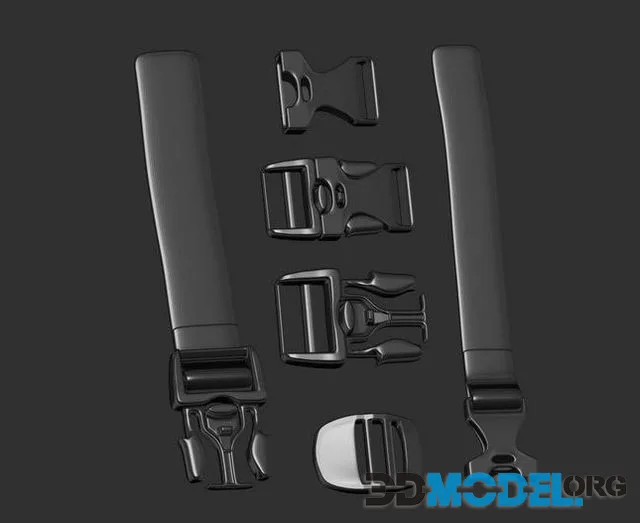 3D Model – Brush for plastic buckles and straps (PBR)