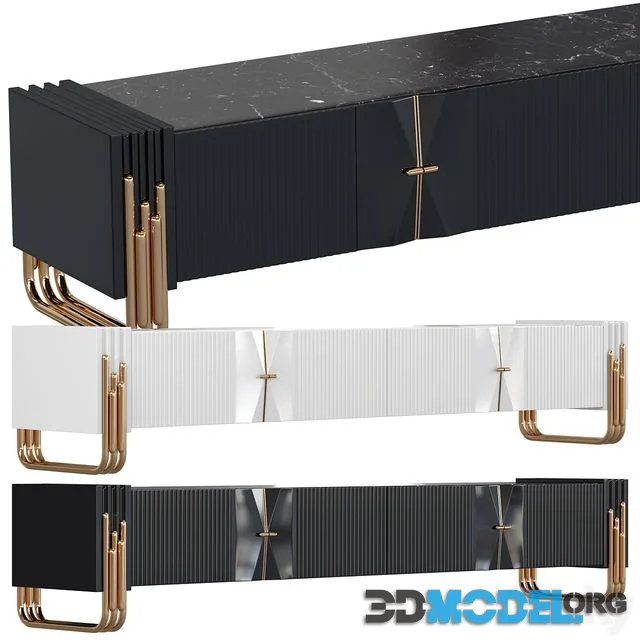 3D Model – Console Palazzo with 2 materials