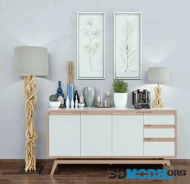 3D Model – Decorative set 019