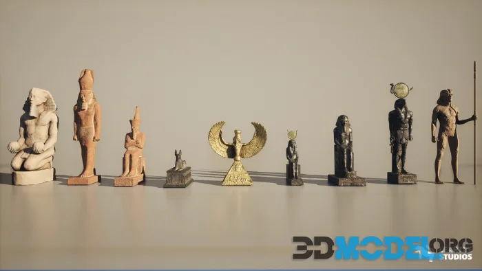 Unreal Engine asset – Egyptian Statues Pack ( Egyptian Statues Old ...