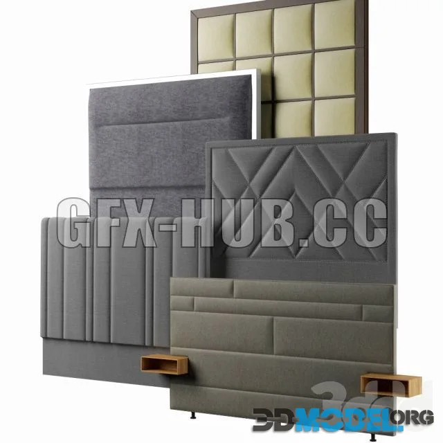 3D Model – head cloth panel)