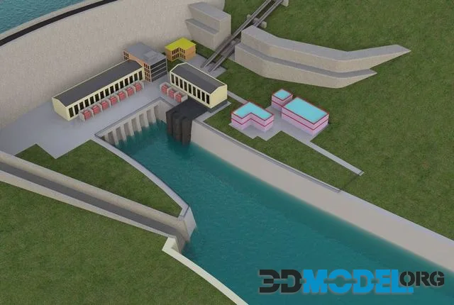 3D Model – Hydel power plant (PBR)