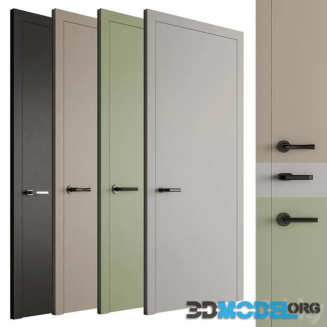 3D Model – Modern Doors Set 98