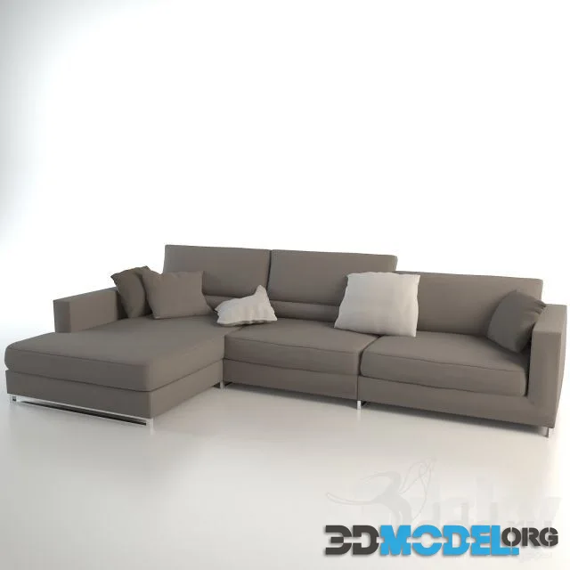 3D Model – Modern Sofa With Textures