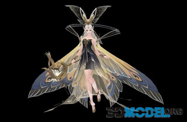 3D Model – Night Elves Low-poly (PBR)