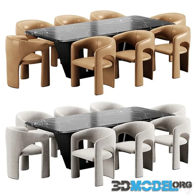 3D Model – SIENNA Dining Set