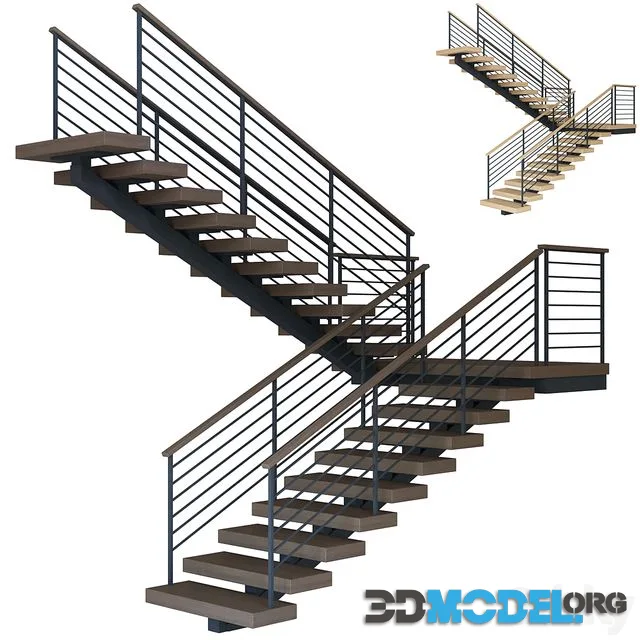 3D Model – Staircase 066