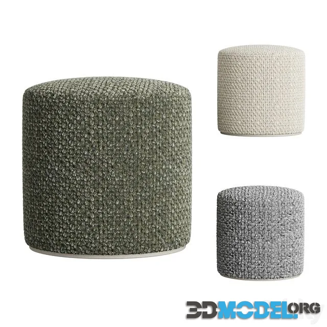 3D Model – Texa by Atricle pouf in three colors