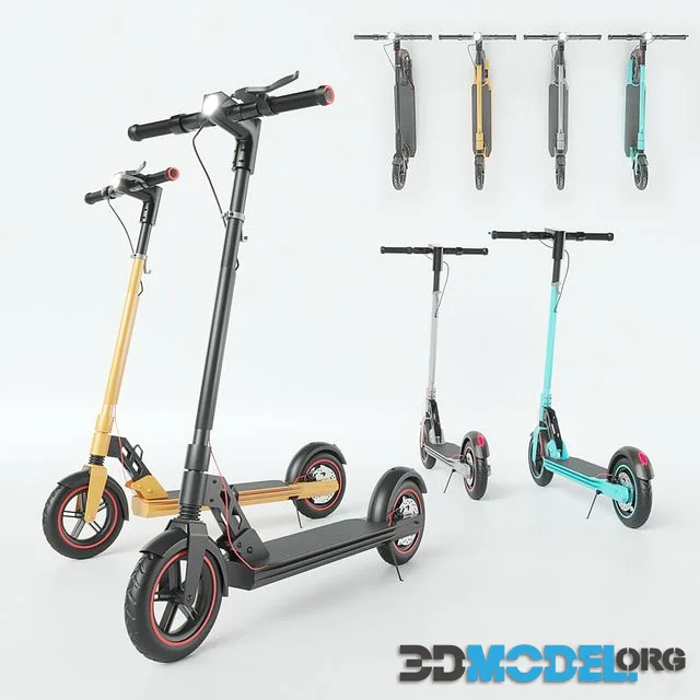 3D Model – Unicool Foldable Electric Scooter