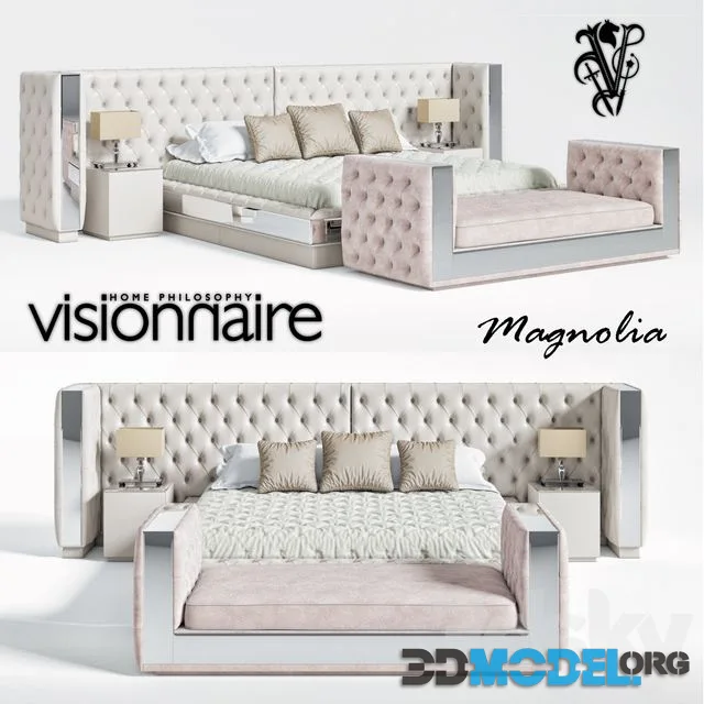 3D Model – Visionnaire Magnolia bed