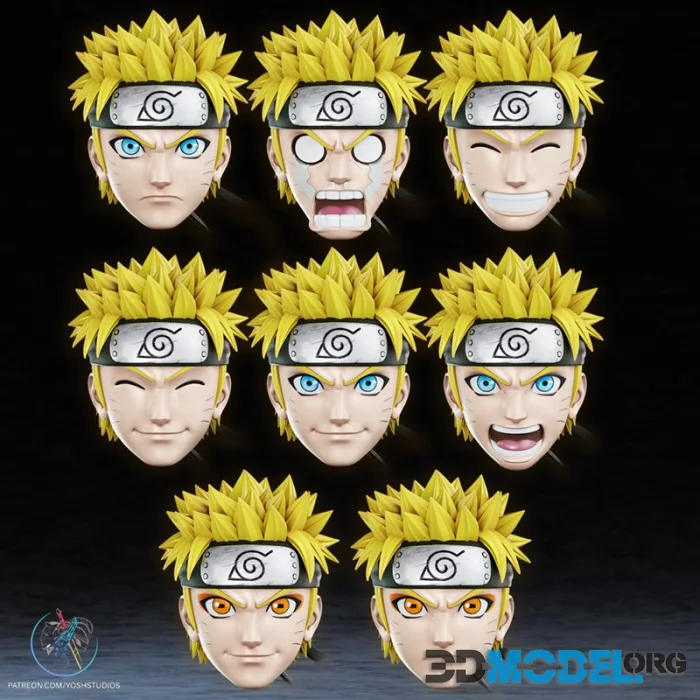 3D Model – Naruto Mask – Printable
