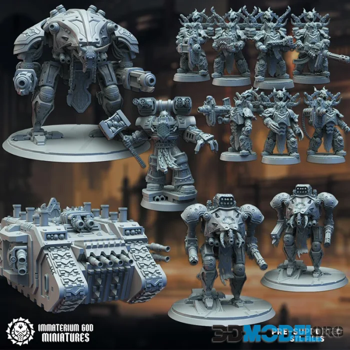3D Model – Immaterium God Miniatures - Heirs of the Dark Iron Foundry ...