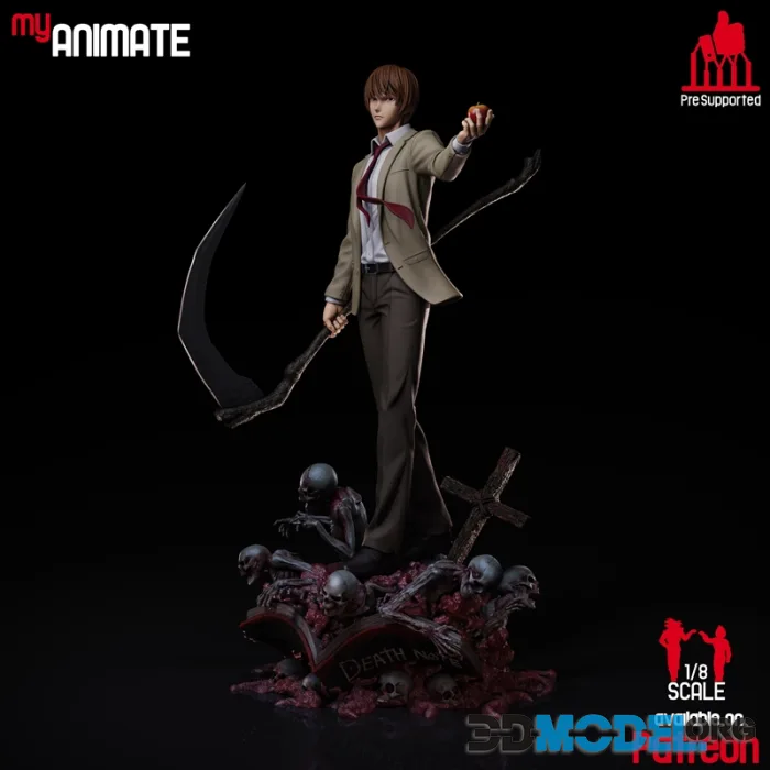 3D Model – MyAnimate - Death Note - Light Yagami – Printable