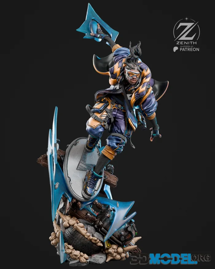 3D Model – Zenith Studios - Static Shock – Printable