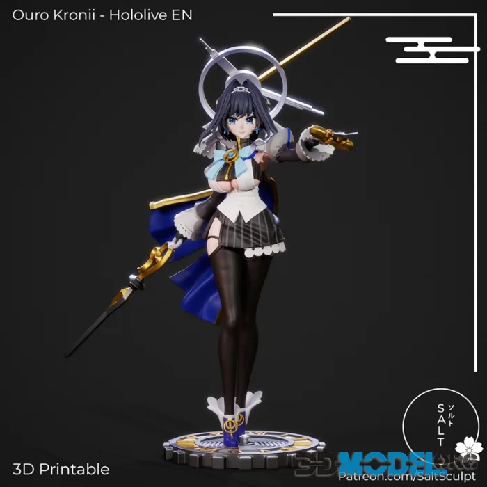 3D Model – Saltsculpt - Ouro Kronii – Printable