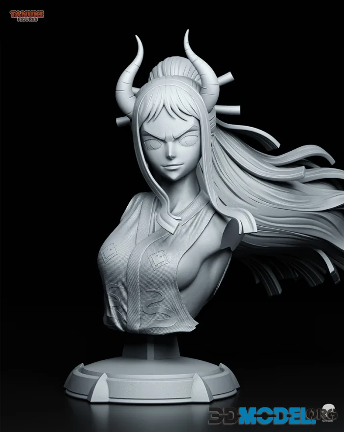 3D Model – Tanuki Figures - Yamato Bust – Printable