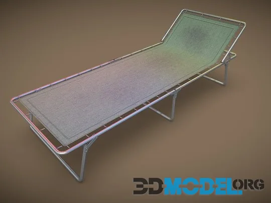 3D Model – A Soviet Folding Bed (PBR)