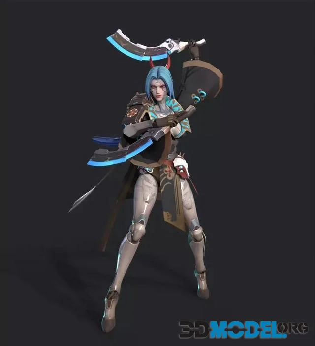 3D Model – Chain killer Low-poly (PBR)