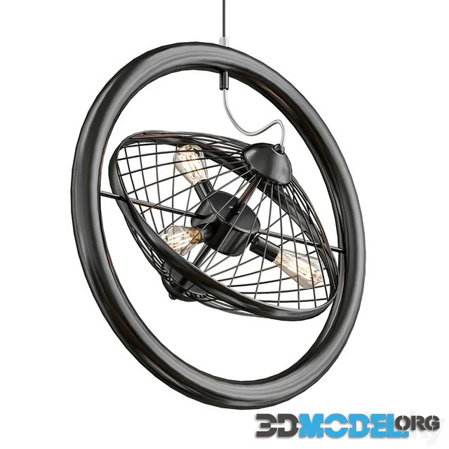 3D Model – Circle Cage with Fan Design