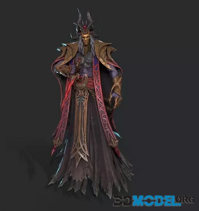 3D Model – Demon Assassin Low-poly (PBR)