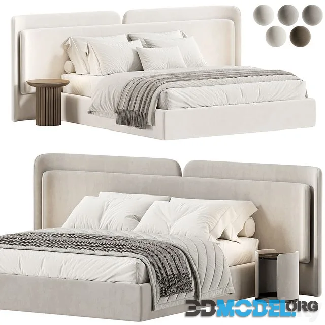 3D Model – Double bed VALLETTA