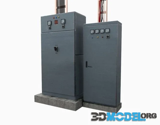 3D Model – Electrical box (PBR)