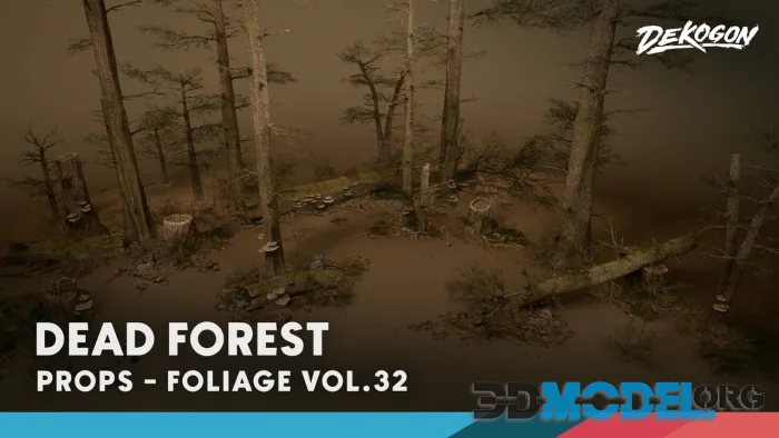 Unreal Engine asset – Foliage VOL.32 Dead Forest