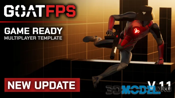 Unreal Engine asset – GOAT FPS Multiplayer GAME READY Template